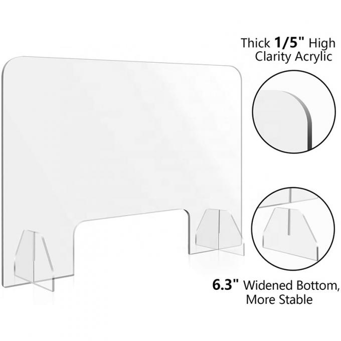 Diy Custom Acrylic Divider Organizer Plastic Barrier Shield Reception ...